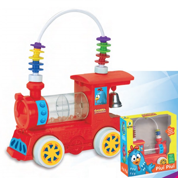 Trem Piui Piui da Galinha Pintadinha Vermelho Monte Libano 0350 ...