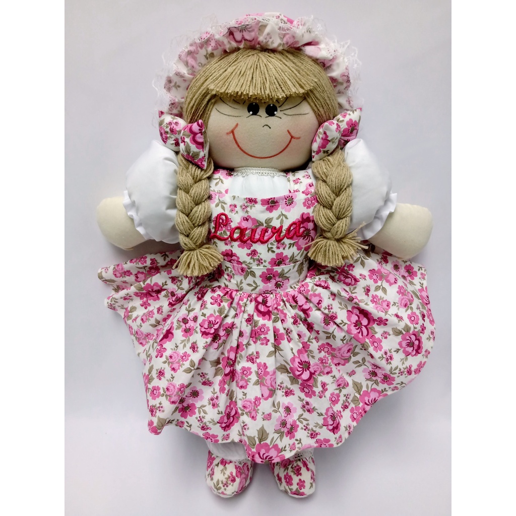 Boneca De Pano Artesanal 53 cm. | Shopee Brasil