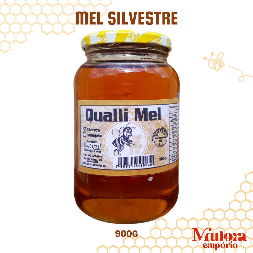 Mel Silvestre de Abelha 900g - Qualli Mel | Shopee Brasil