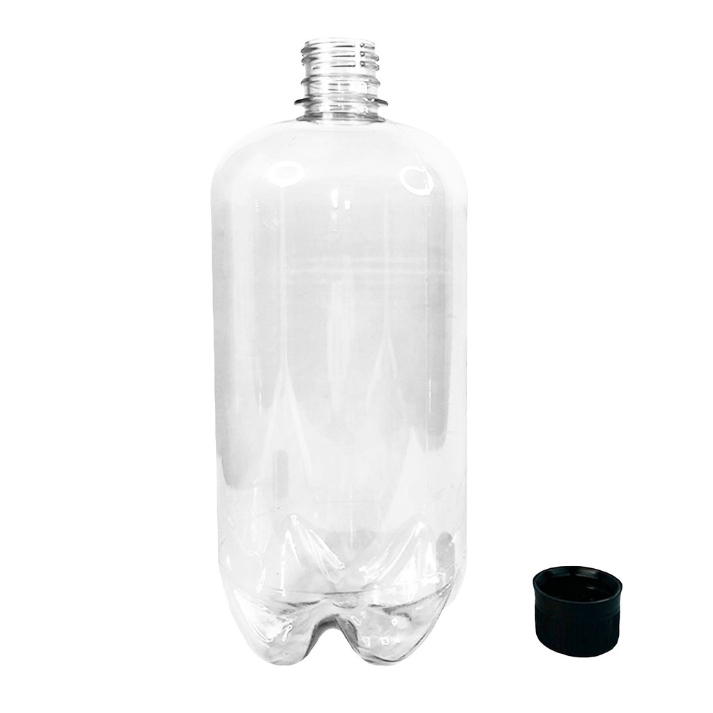 Garrafa Pet Chopp 1 Litro Com Tampa Lacre | Shopee Brasil