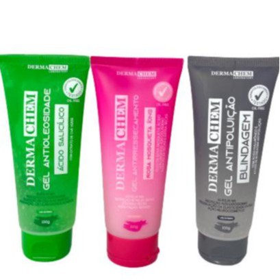 Dermachem GEL Hidratante Facial em 4 versões para você escolher o que ...