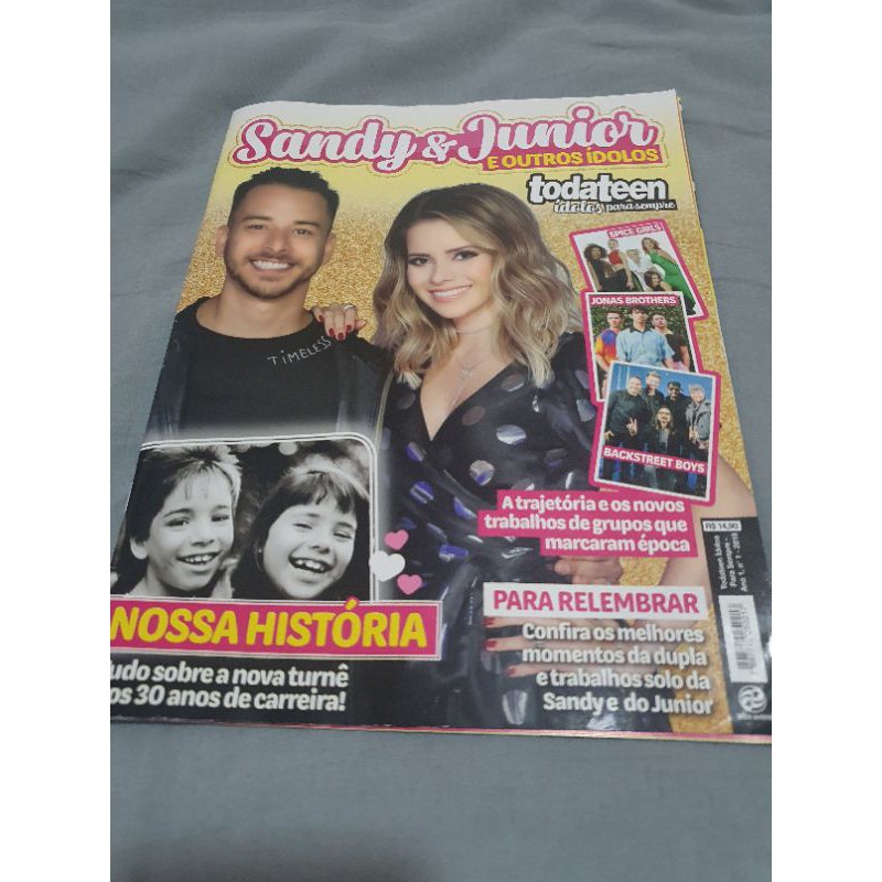 Revista Todateen Sandy & Júnior, Backstreet Boys, Jonas Brothers, Spice ...