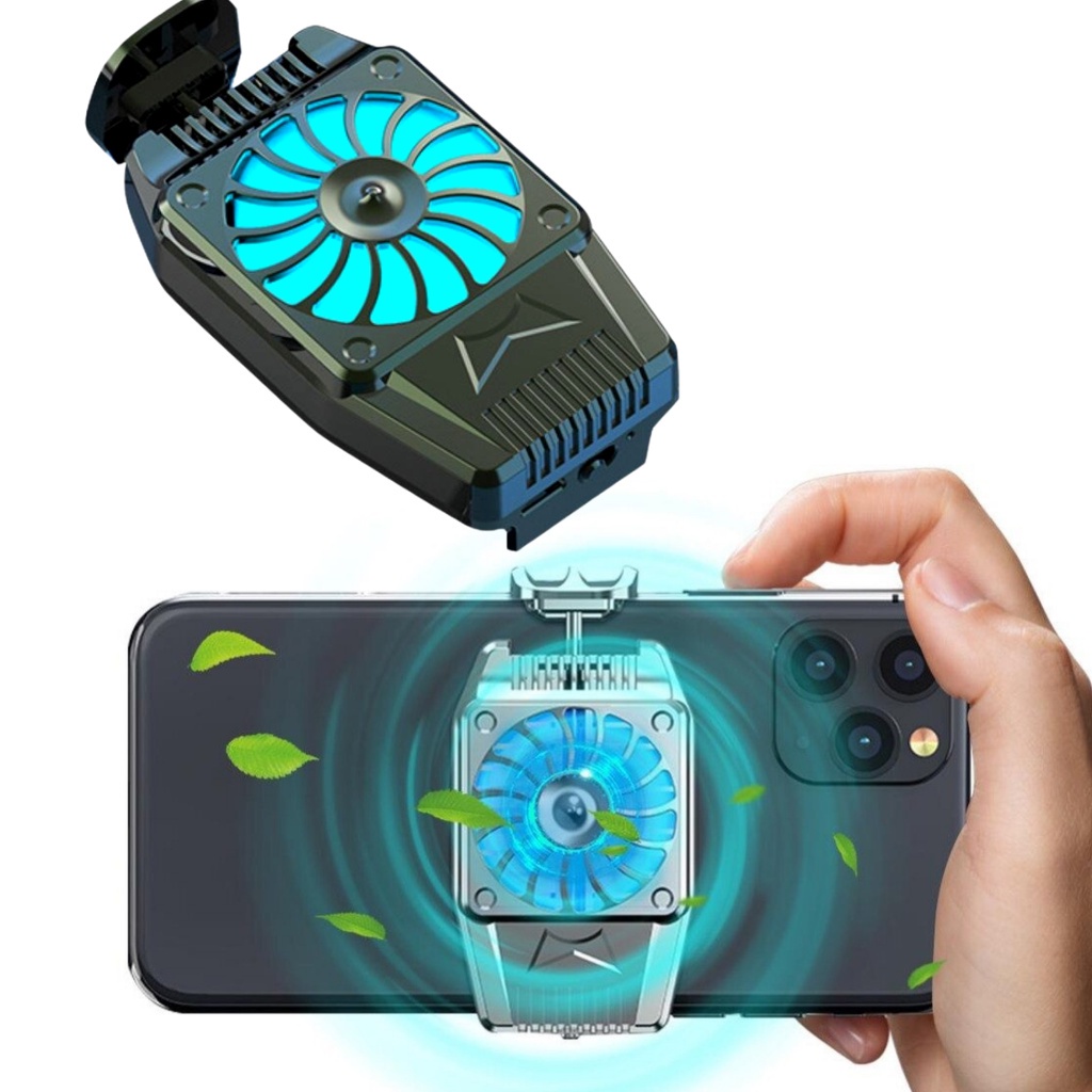 Cooler Para celular Com LED Resfriamento silencioso 5000 rpm | Shopee ...