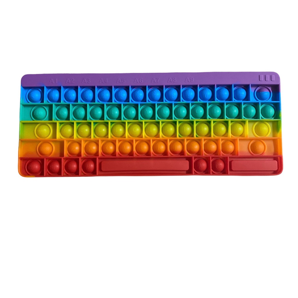 Teclado pop It Fidget Toy Kids brinquedos educativos para crianças ...