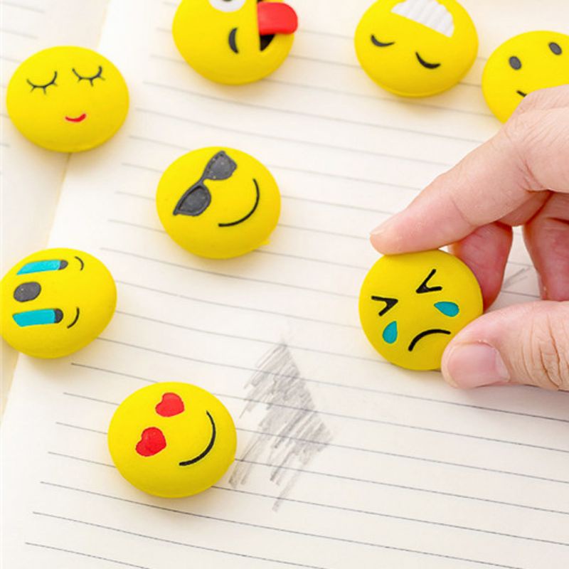 Kit Com 4 Borrachas Emoji | Shopee Brasil