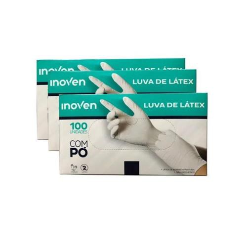 Kit 10 cx Luva Latex Descartavel Inoven | Shopee Brasil