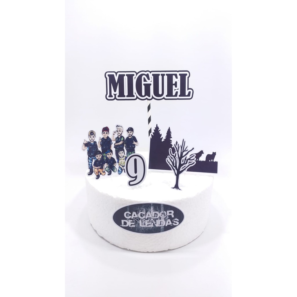 Topo de Bolo / Topper Personalizado - Caçador de Lendas | Shopee Brasil