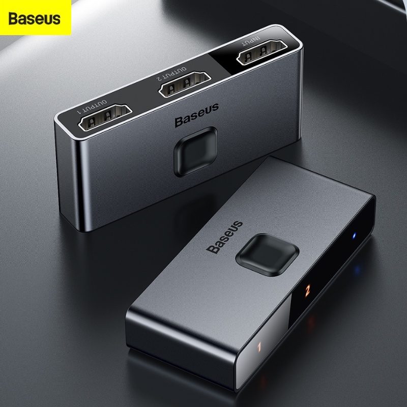 Baseus-4k Adaptador hdmi Para xiaomi mi box 1x2/2x1 ps4/3 tv switch 4k ...