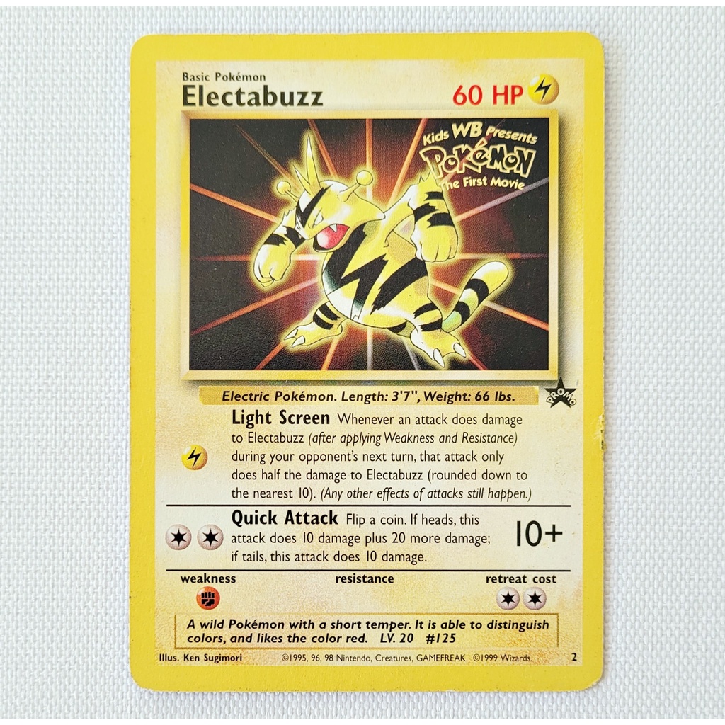 Carta Antiga Pokemon Electabuzz 2 Promo Wizards Black Star Promos ...