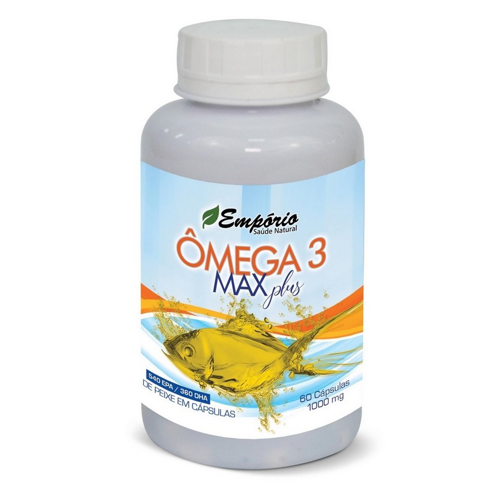 Ômega 03 Max Plus 1000mg 60 Cápsulas | Shopee Brasil