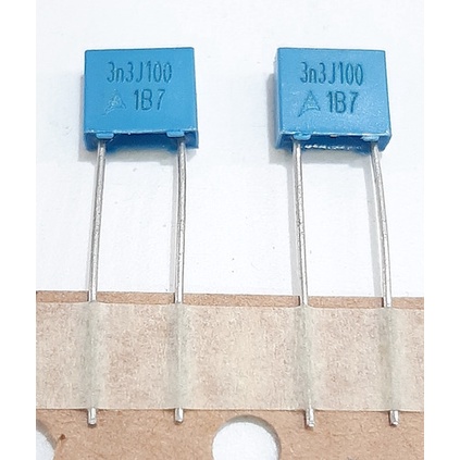 Kit 2 Capacitor Poliester 3n3 3,3nf 332 3300pf 100v Epcos | Shopee Brasil