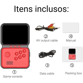 Mini Vídeo Game SUP M3 Portátil 16 Bits com 900 Jogos Super Nintendo ...