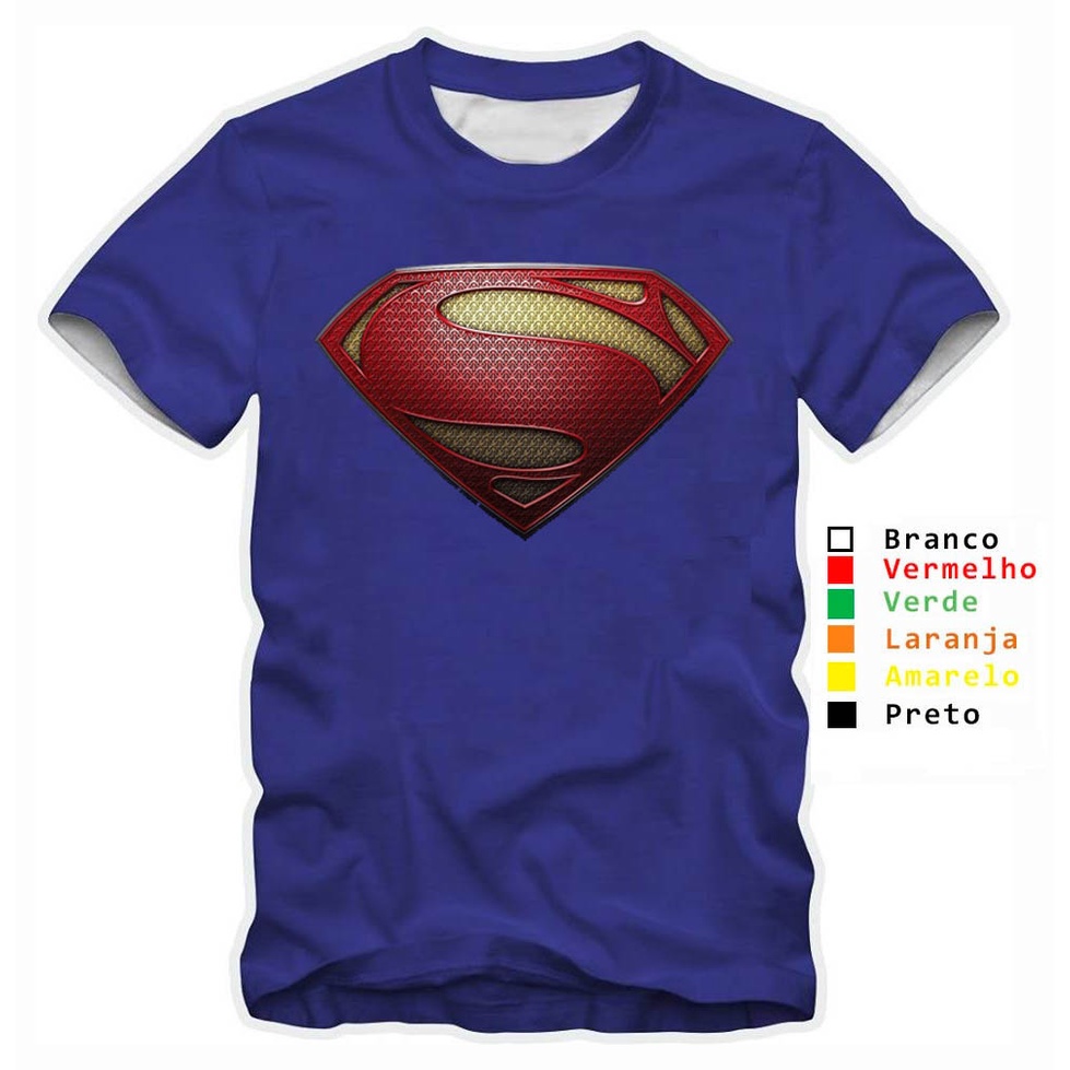 CAMISETA MASCULINA SWAG SUPERMAN MODA GEEK THUG LIFE | Shopee Brasil