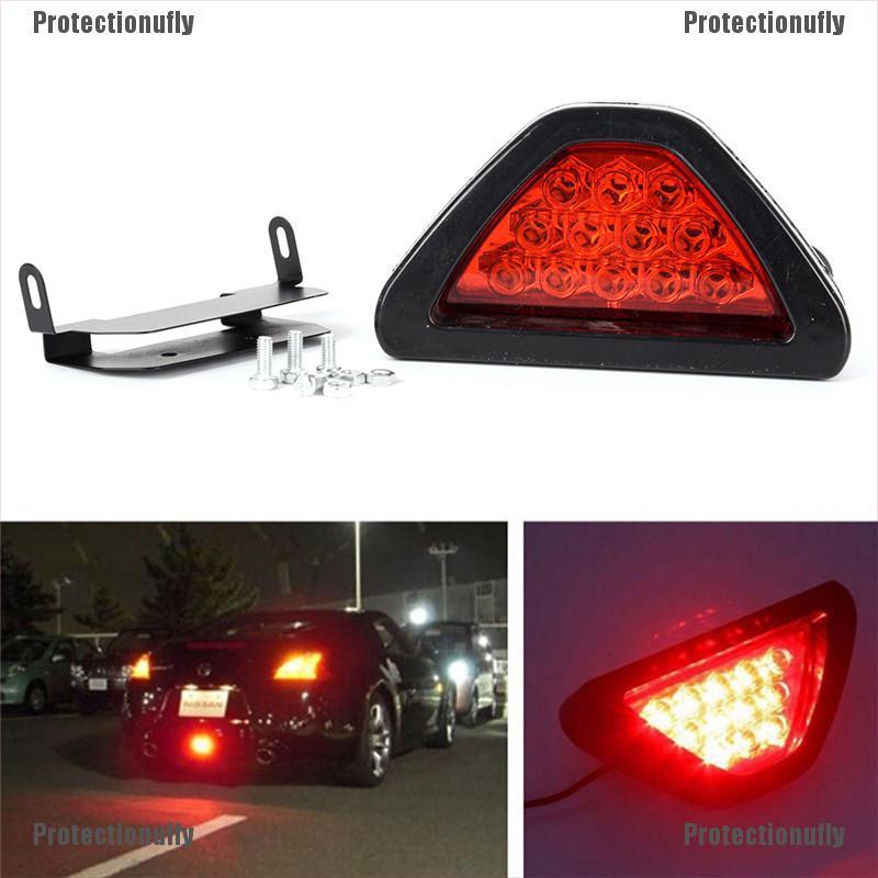 P-Tection 12V Triangle 12LED Red F1 Style Car Offroad Low Third Brake ...