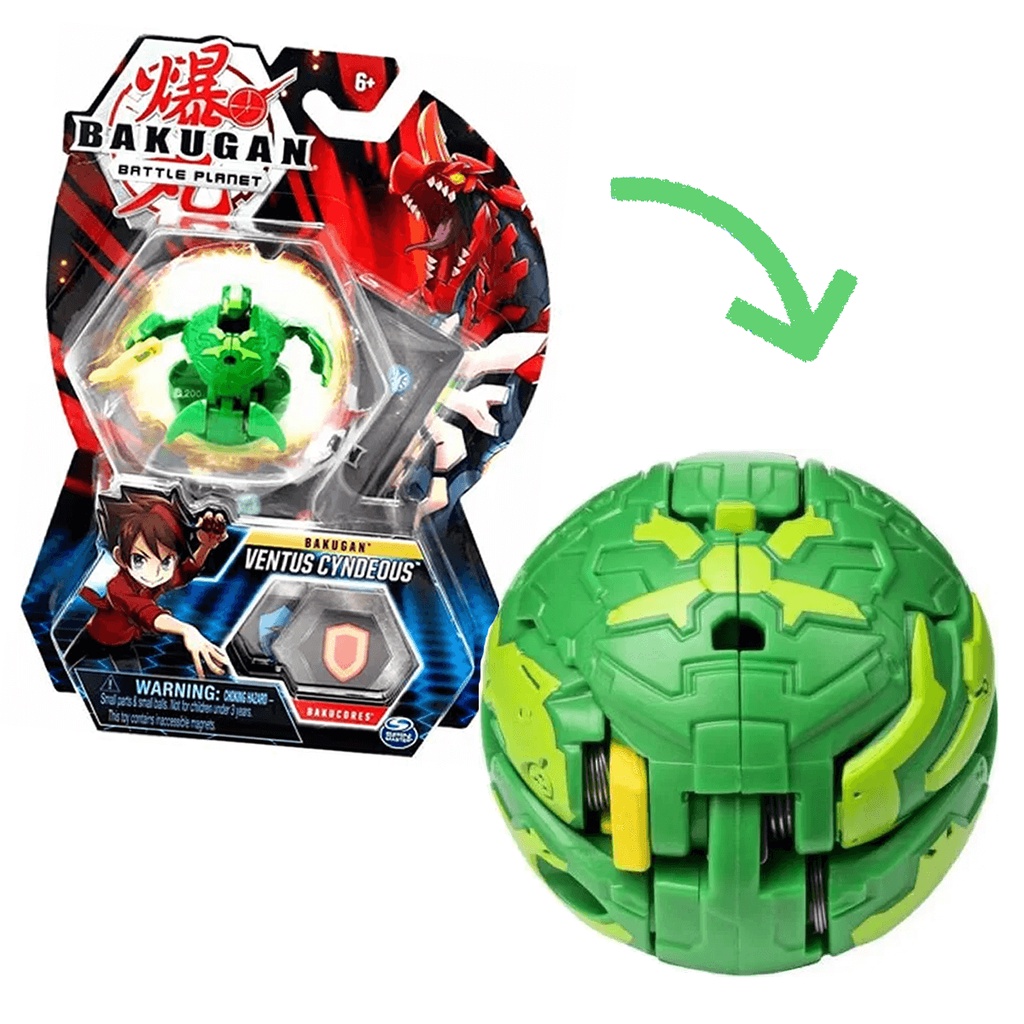 Figura Bakugan Ventus Cyndeous + 2 Bakucores Metalicos | Shopee Brasil