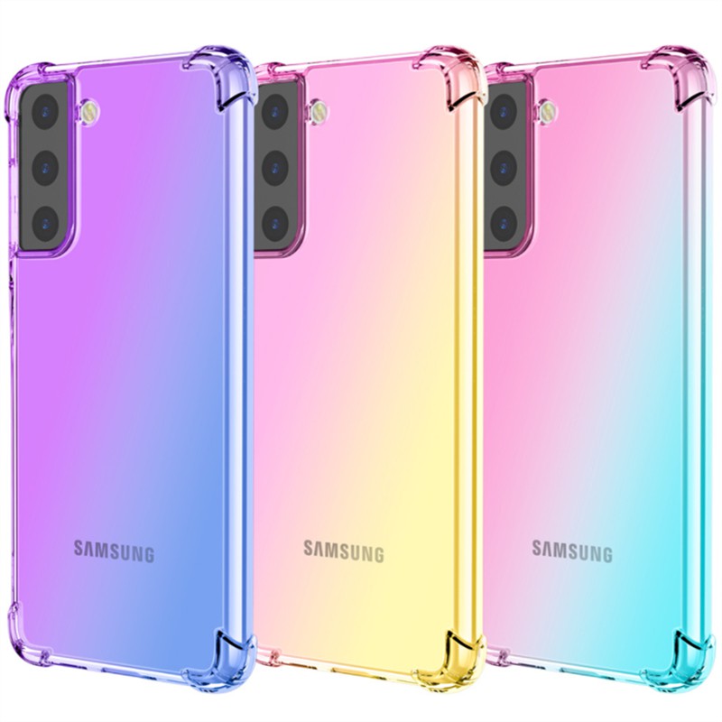 Capa Para Celular Capinha Samsung Galaxy S10E S10 S20 FE Plus Ultra Lite Airbag Gradient TPU ...