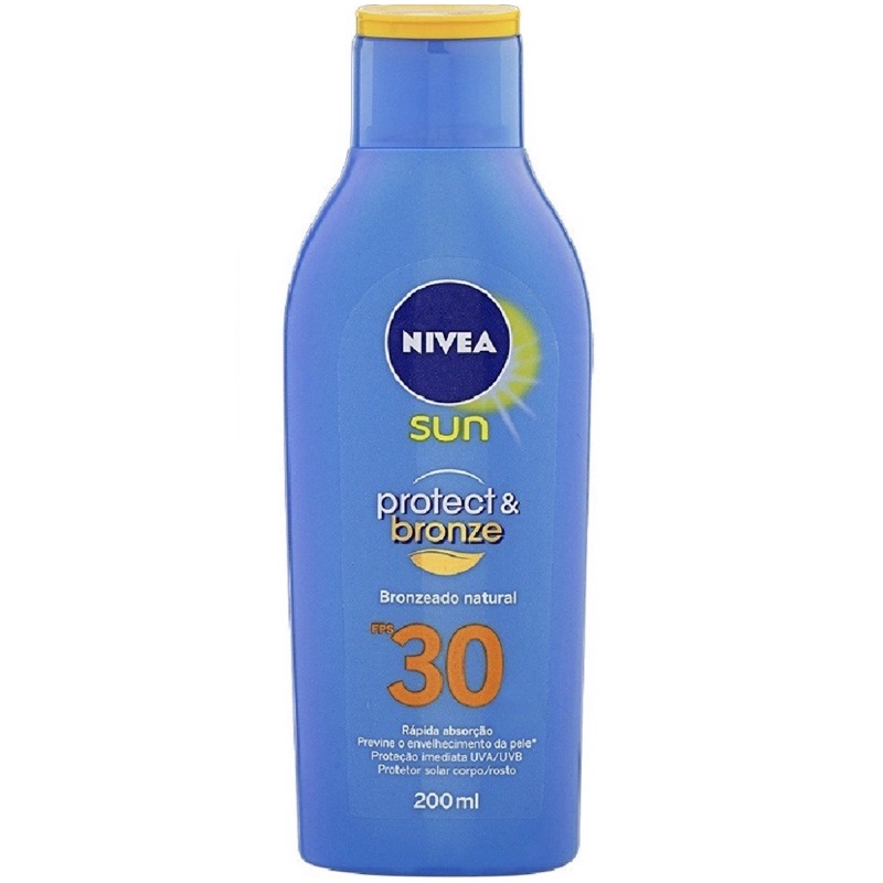 Protetor Solar Corporal Nivea FPS 30 Sun - Protect & Bronze 200ml ...