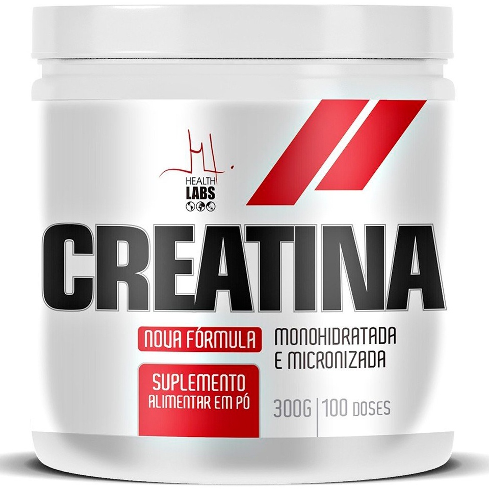 Creatina 100 Pura Micronizada E Monohidratada 300g Health Labs