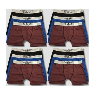 Kit 12 cuecas Boxer Adulto Microfibra RK Atacado Cores e Estampas ...