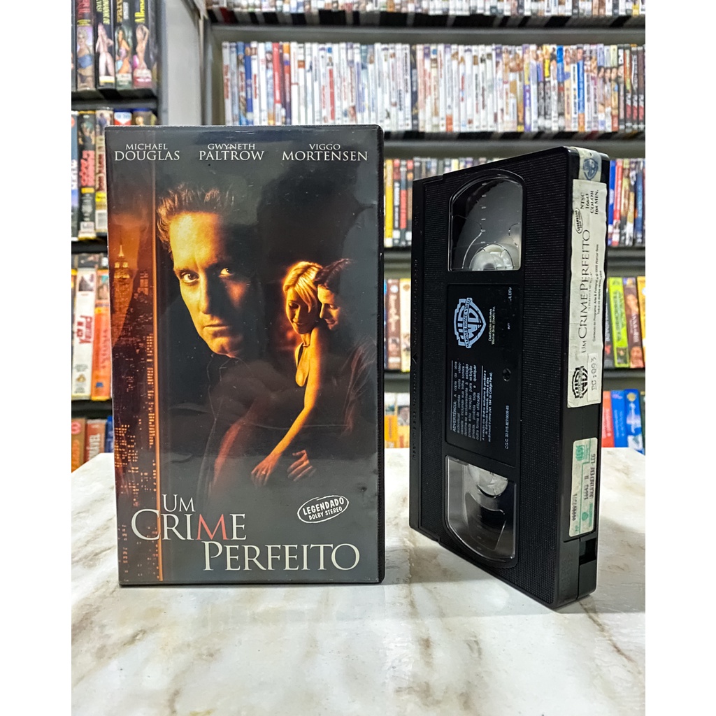 VHS Um Crime Perfeito - LEGENDADO Original - Michael Douglas Gwyneth ...