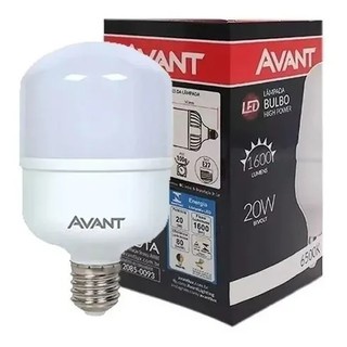 Lâmpada Led Bulbo 20w/30w/40w/50w 6.500k (Branco Frio) Avant Bivolt - Faz a Boa!