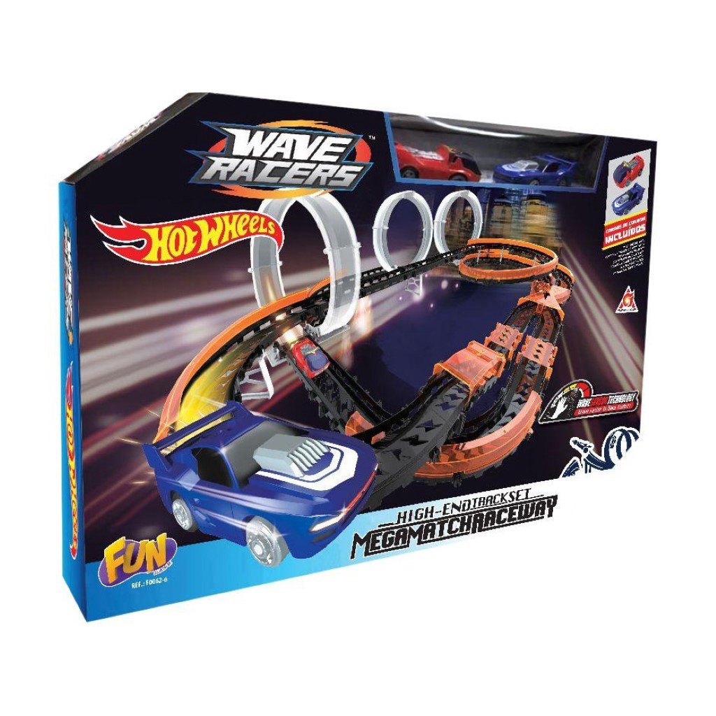Hot Wheels Pista Wave Racers Mega Match Raceway - F00626 FUN | Shopee ...
