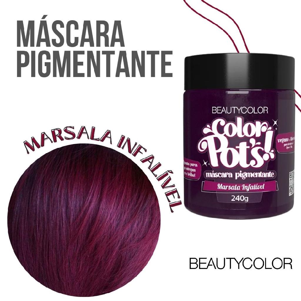Mascara Pigmentante Hidratante Color Pots Marsala Infalivel Creme ...