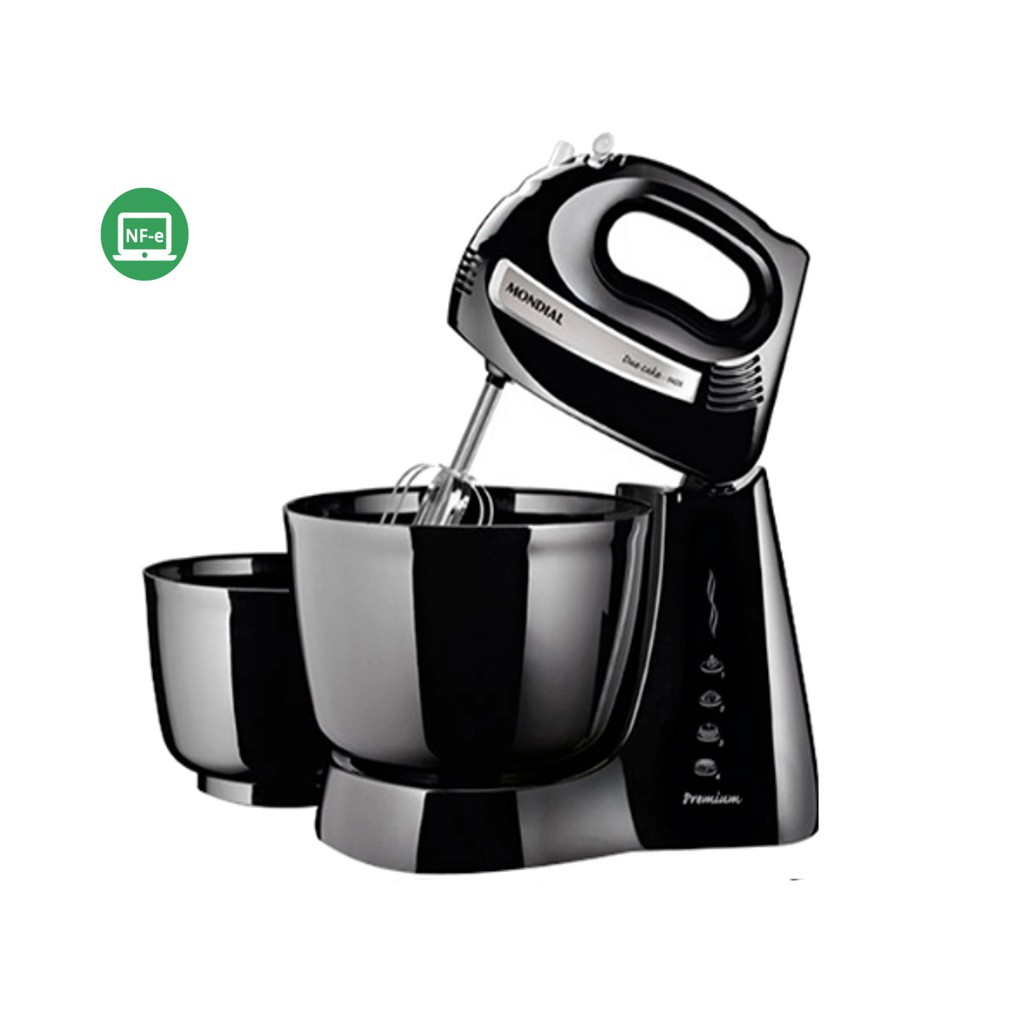 Batedeira Mondial Prática 3,6 Lt Preta 400W 220V/110V - Envio Rápido | Shopee Brasil