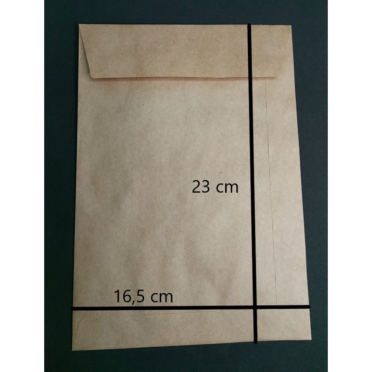Envelope Papel Pardo Médio 23x16 c/10 unidades | Shopee Brasil