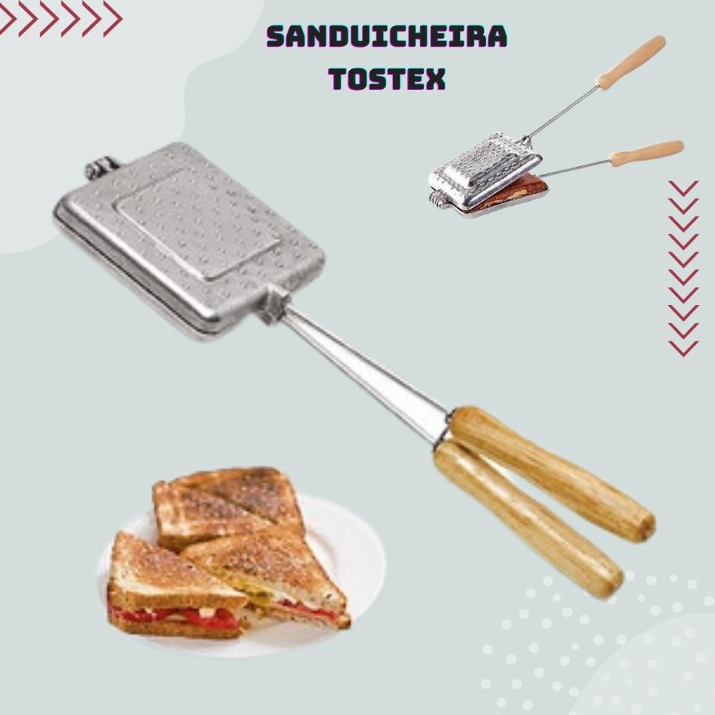 Sanduicheira Tostequeira Misto Quente Forma Aluminio Tostex | Shopee Brasil