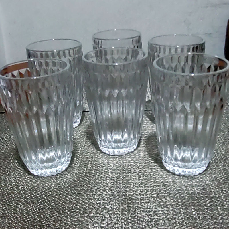 Jogo 6 Copos Arrow Transparente 340ml | Shopee Brasil