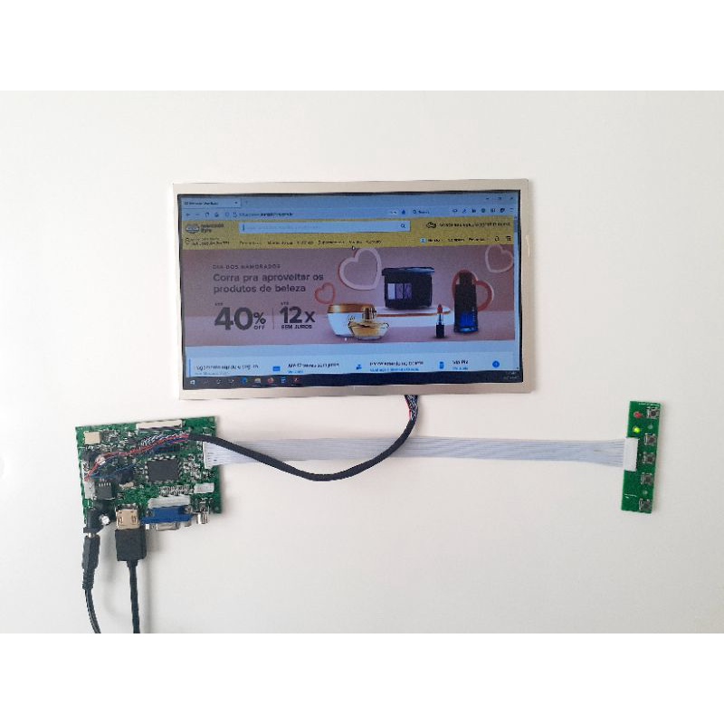 Tela display 10 polegadas HDMI raspberry Pi Res 1024x600 | Shopee Brasil