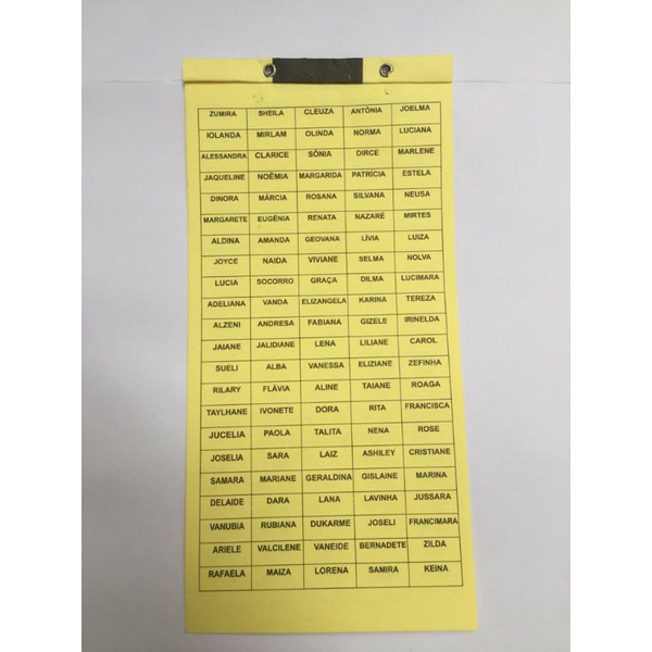 Duas Rifas de 200 nomes, cartela da sorte. | Shopee Brasil