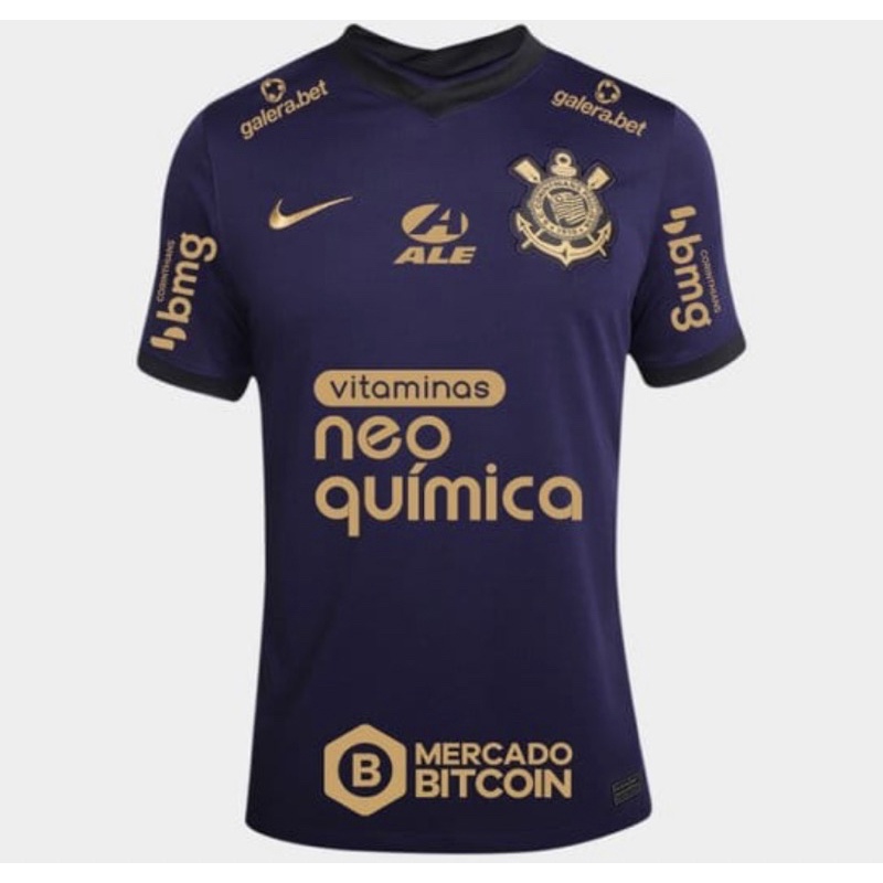 Camisa Do Corinthians Time III 2021 Camiseta De Futebol Roxa | Shopee ...