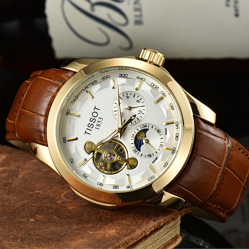 Tisso Relógio Masculino Mecânico Automático Multifuncional 6 Pinos ...