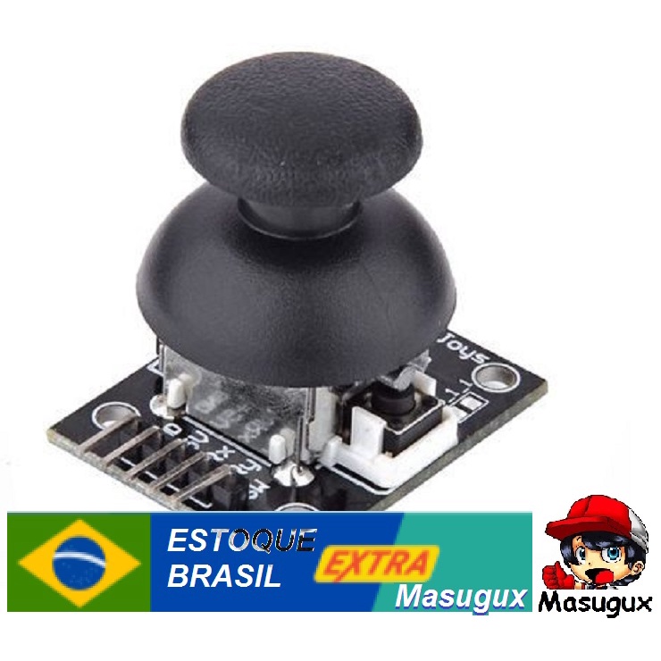 Joystick KY-023 Módulo 3 Eixos p/ Arduino Raspberry NodeMcu e esp32 ... Joystick KY-023 Módulo 3 Eixos p/ Arduino Raspberry NodeMcu e esp32 ...