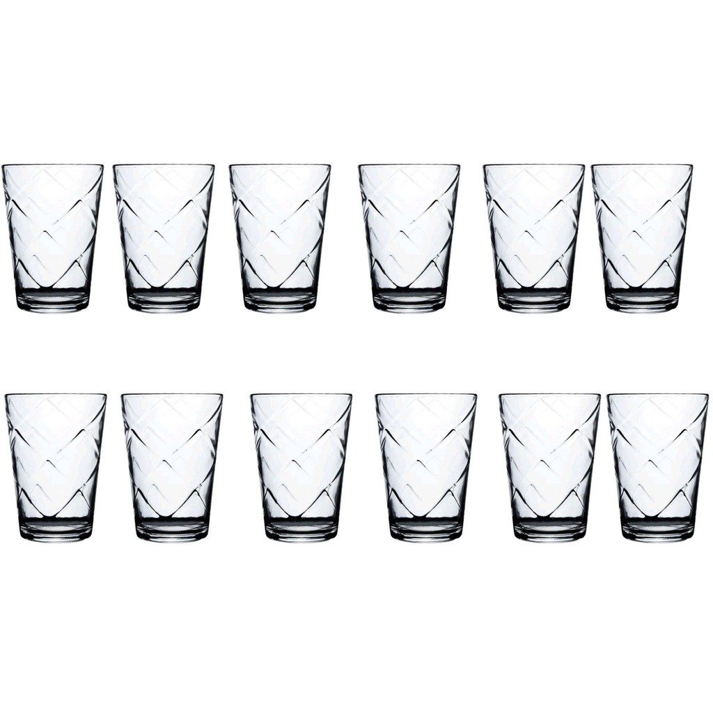 Jogo 12 Copos Vidro Resistente Água Refrigerante Suco | Shopee Brasil