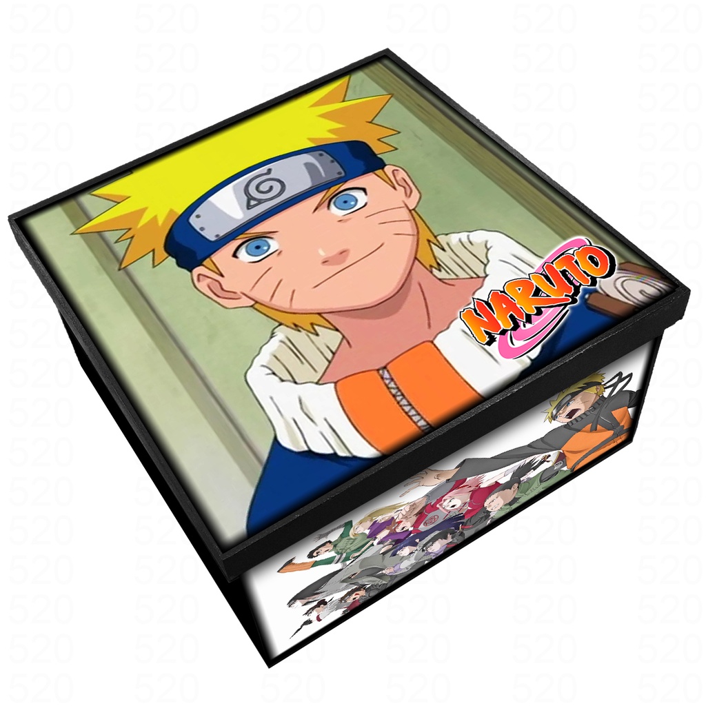 Naruto Anime Caixa Organizadora Em Madeira Mdf | Shopee Brasil
