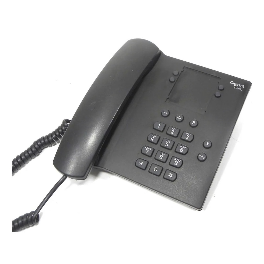 Telefone De Mesa Siemens Gigaset Da100 Preto Fixo Otima Qualidade ...