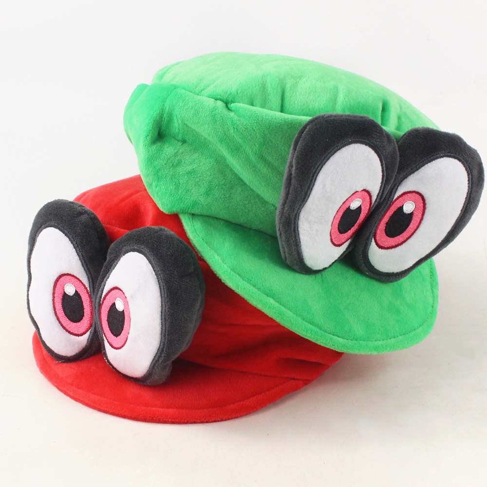27cm Japão Nintendo Game Super Mario Odyssey Cappy Baseball Cap Cosplay ...