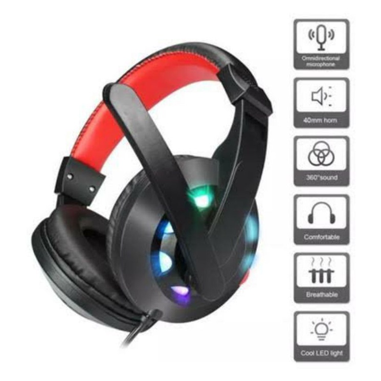 Headset Gamer Led Rgb Com Microfone Misde A65 | Shopee Brasil