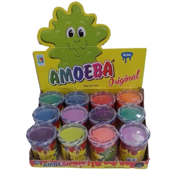 Slime Amoeba Original kit com 6 unidades coloridas | Shopee Brasil