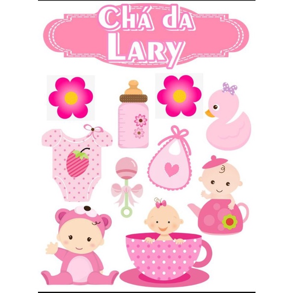 topo de bolo topper de bolo chá de bebê menina | Shopee Brasil