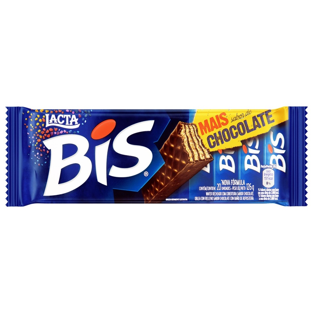 Chocolate Bis Wafer Lacta 126g | Shopee Brasil