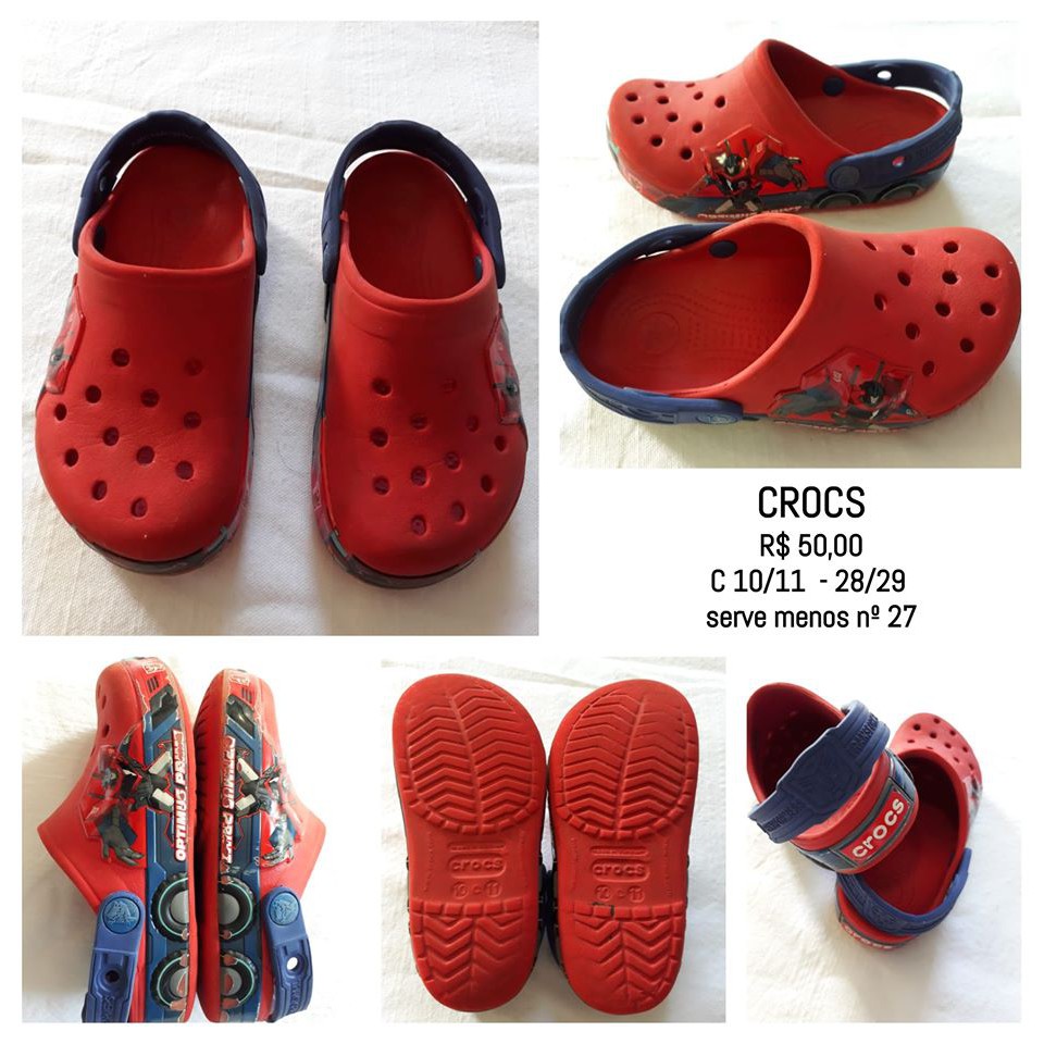 Crocs C10/11 28/29 original | Shopee Brasil