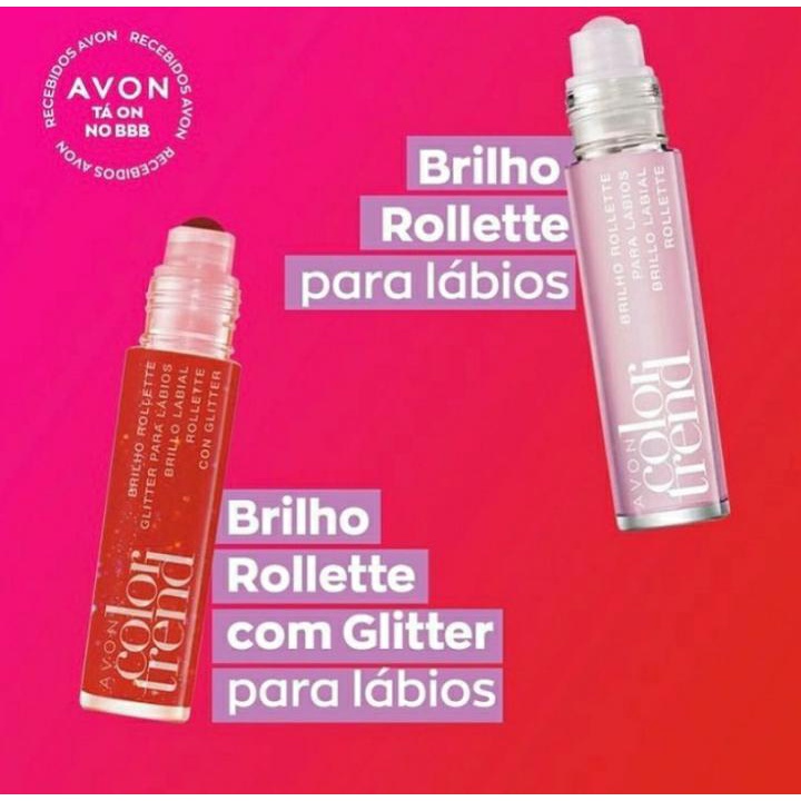 BRILHO LABIAL ROLLETE AVON Color Trend | Shopee Brasil