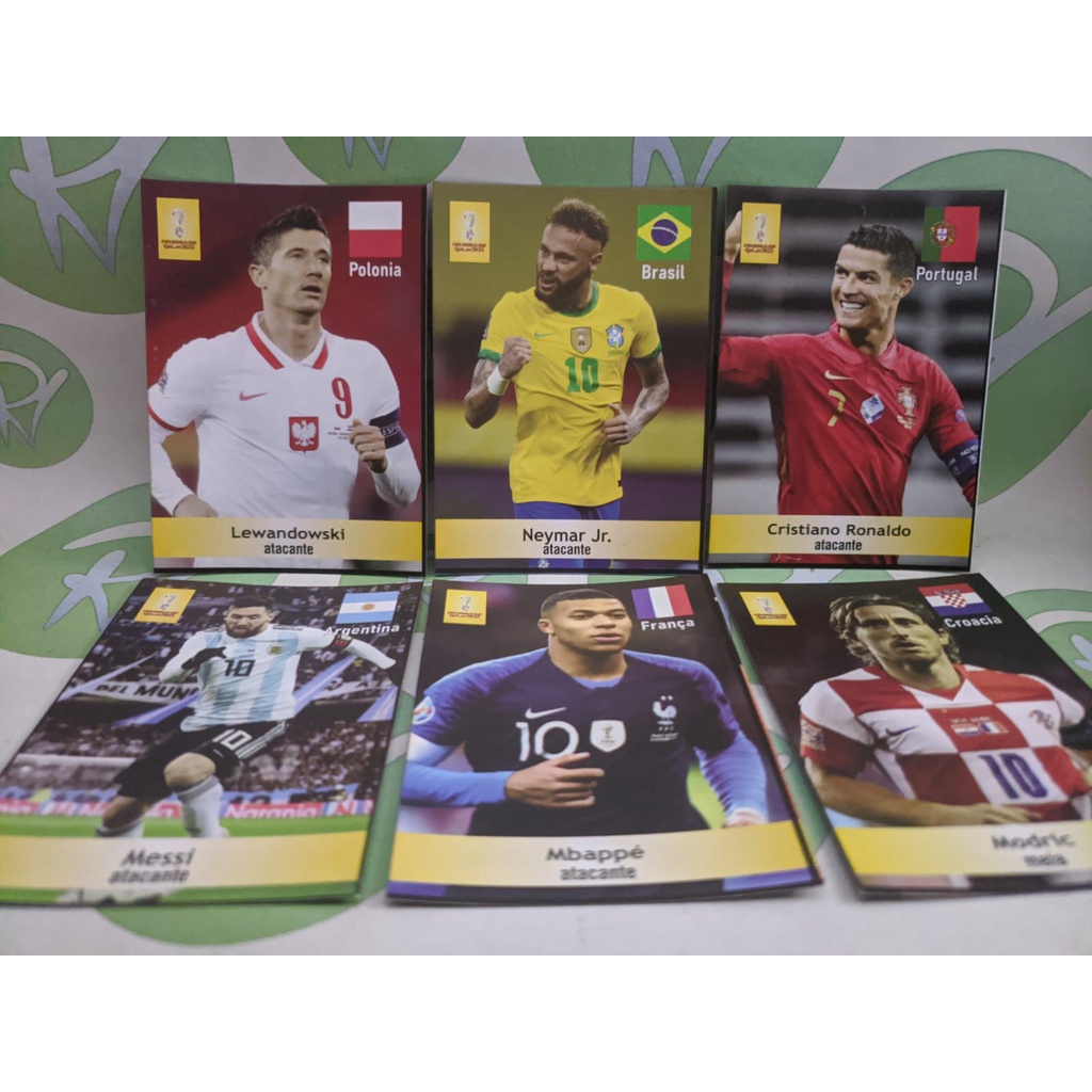 COPA DO MUNDO 2022 - Kit com 50 Cards Colecionaveis - Sem Repetições ...