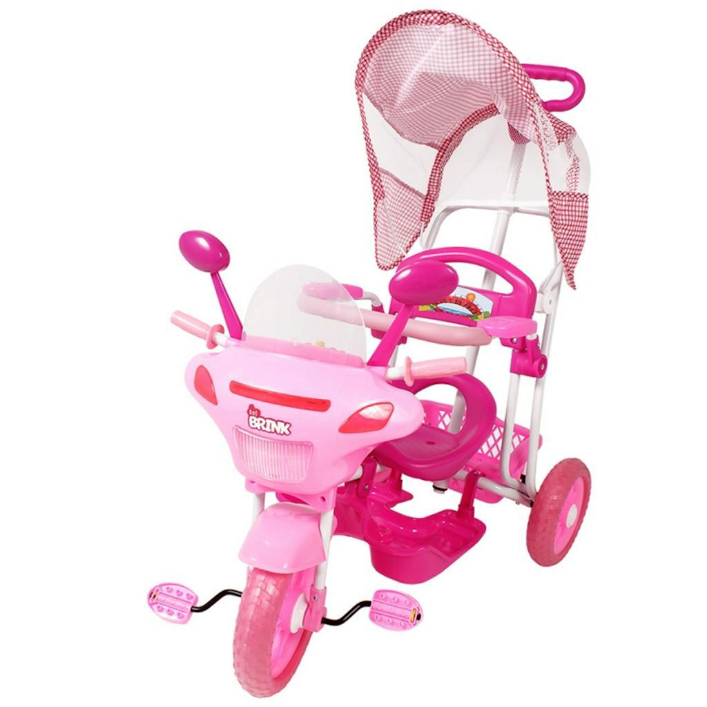 Triciclo Velotrol Infantil Bebe Motoca - Rosa + Empurrador | Shopee Brasil