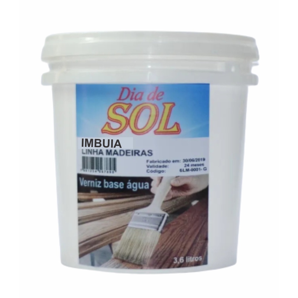 Verniz Premium P/ Madeira 3,6l Base De Água - Imbuia | Shopee Brasil