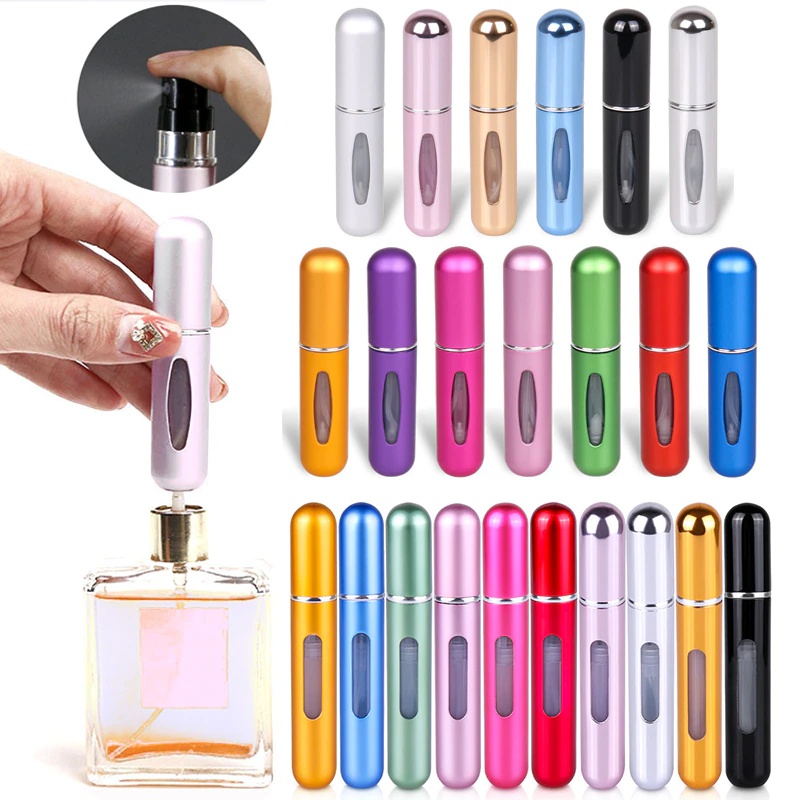 Porta Perfume Recarregavel Portatil Spray 5ml | Shopee Brasil
